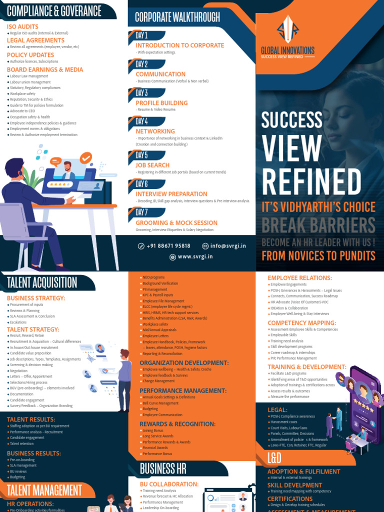 SVR 3 Fold Brochure | PDF | Recruitment | Employment