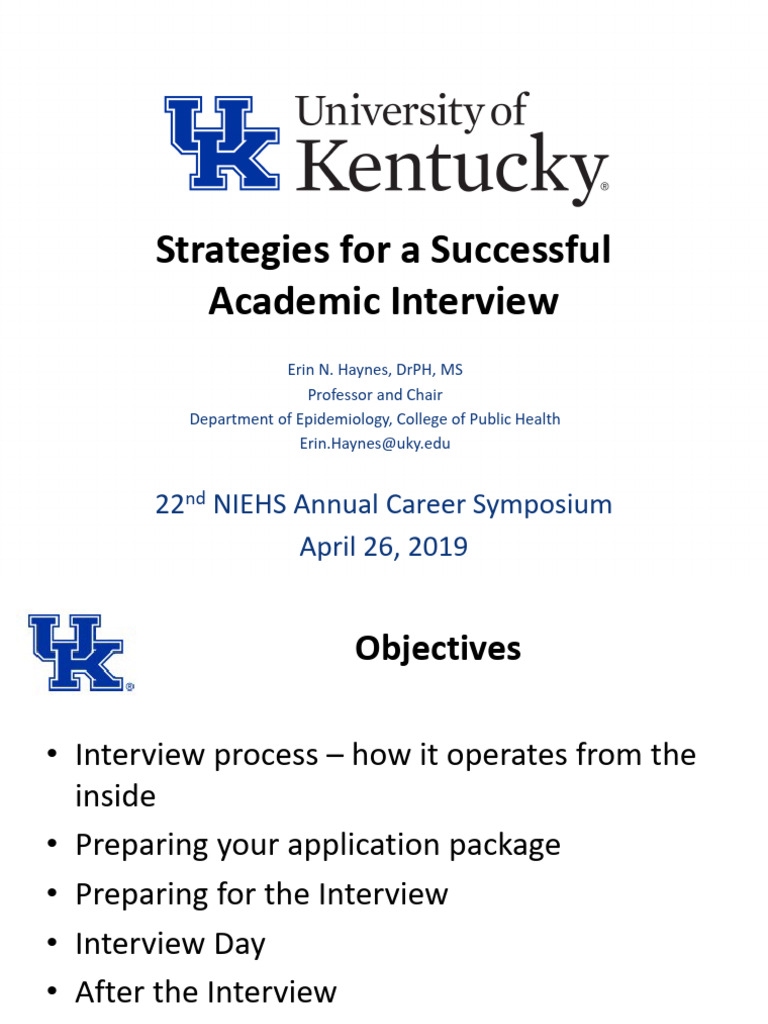 Academic Interview Success Tips | PDF | Cognition | Human Communication