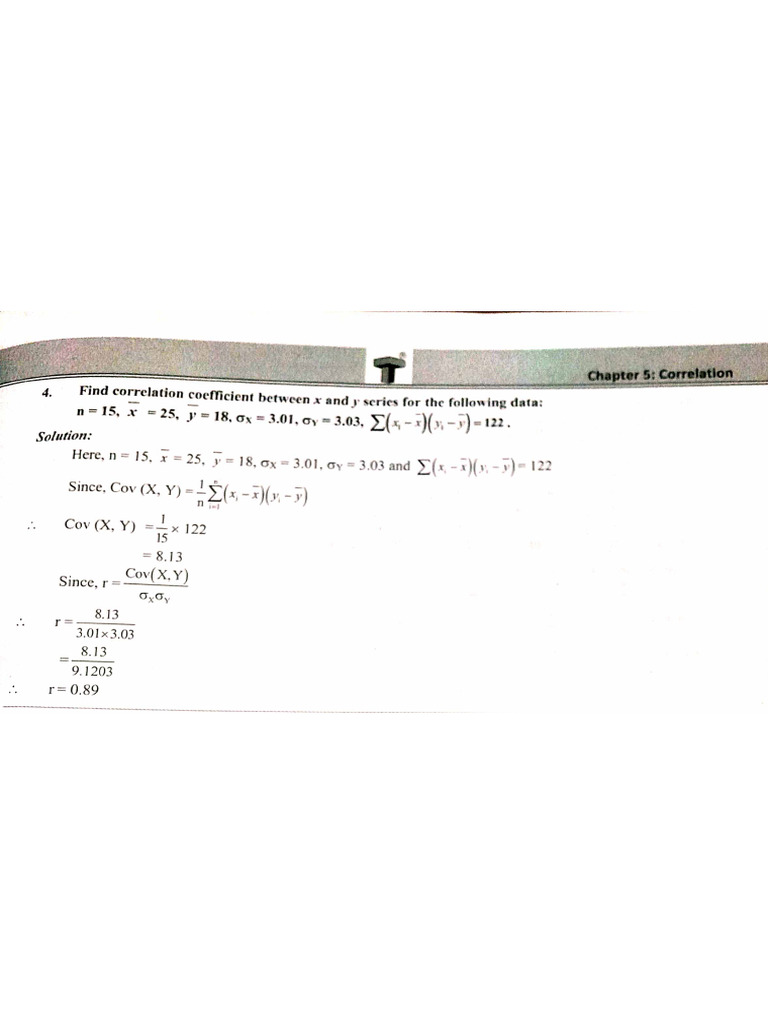 Correlation Solution Pdf