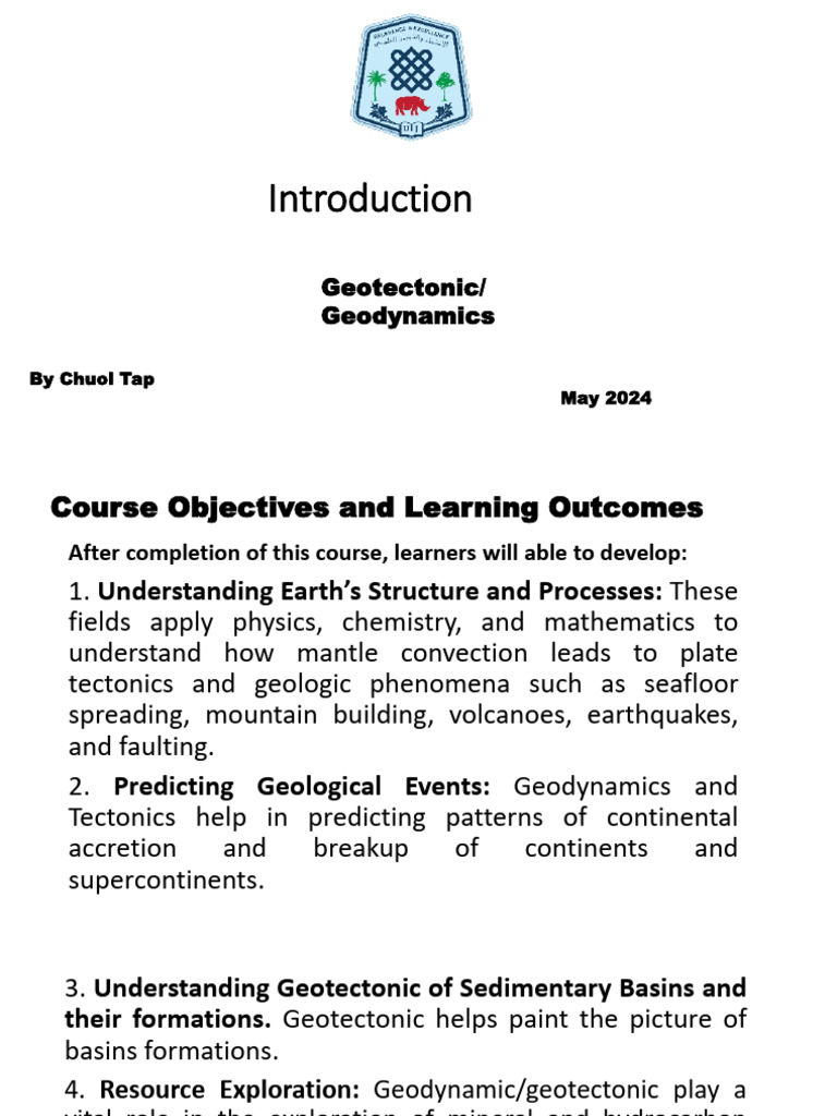 Introduction To Geotectonics | PDF | Plate Tectonics | Sedimentary Basin