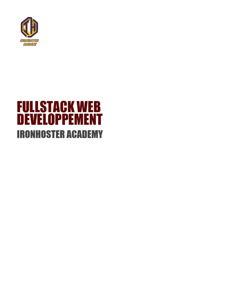 Plan Formation Fullstack Web | PDF | Programmation web | Internet