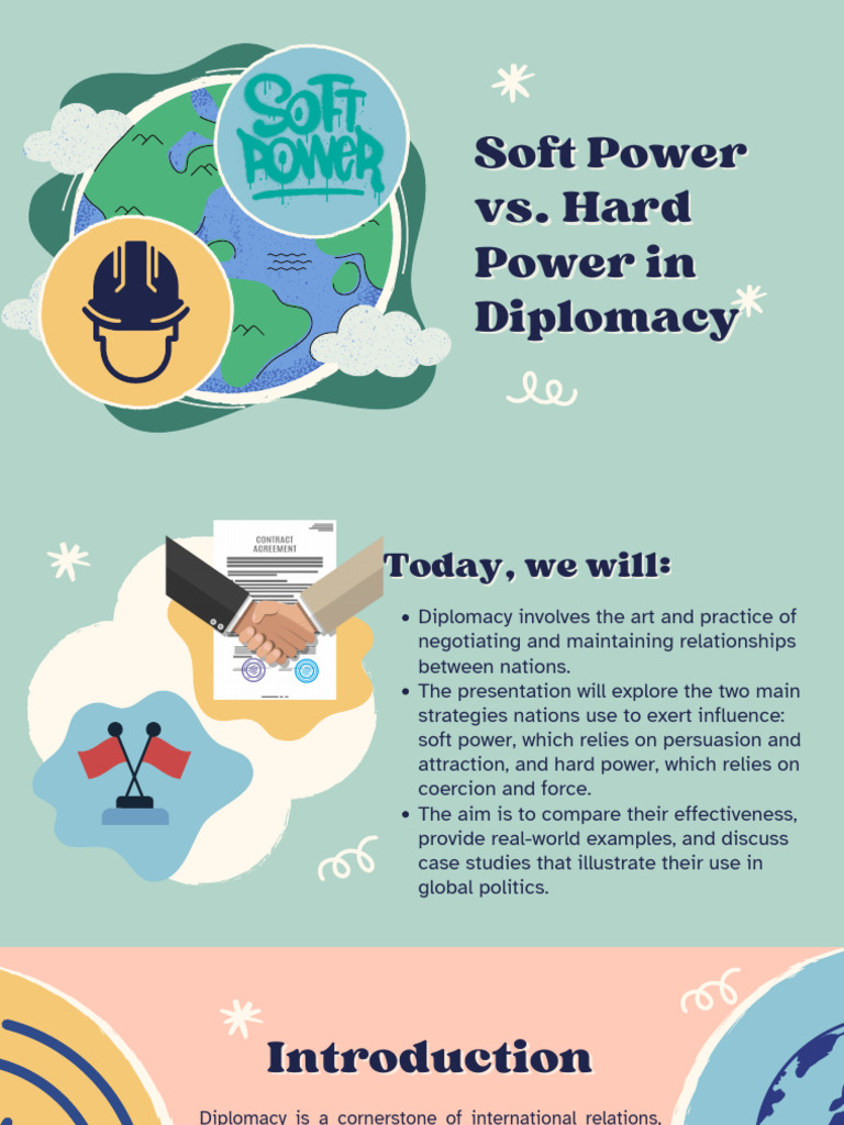 Soft Power vs. Hard Power in Diplomacy | PDF | Power (Social And Political) | Soft Power
