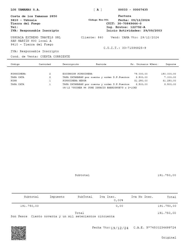 Ushuaia Extremo A33-7435 | PDF