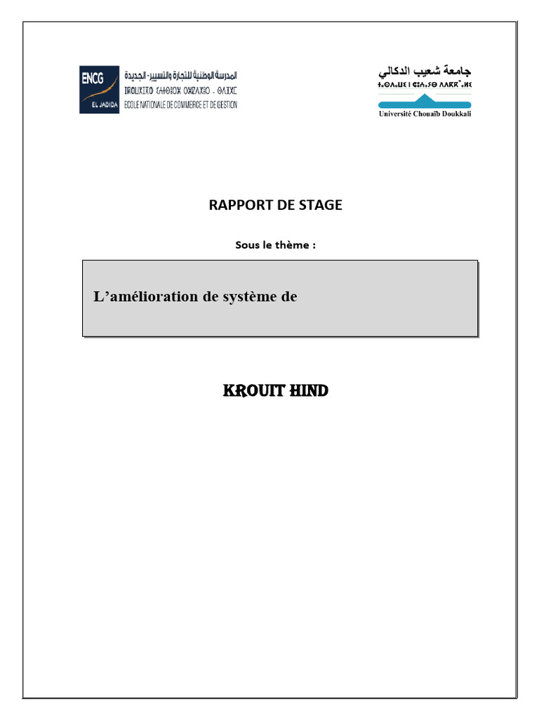 Rapport s8 Marjane | PDF | Business | Application