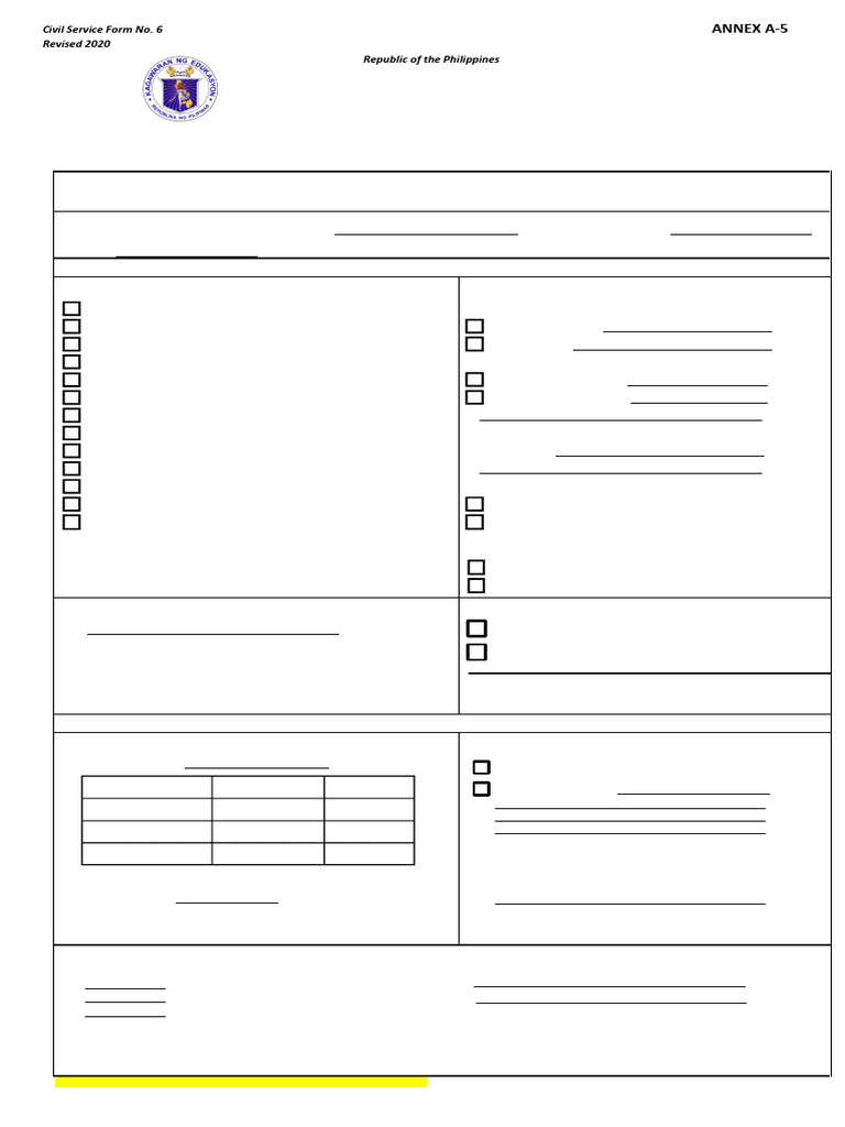 A5 Form6 NEW FOR TEACHERS AND SCHOOL BASED NON TEACHING 1 60 DAYS PDF | PDF