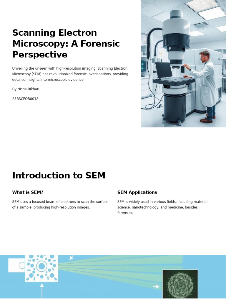 Scanning Electron Microscopy A Forensic Perspective | PDF | Scanning Electron Microscope ...