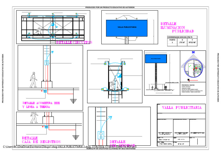 Dibujo1.dwg - VALLA PUBLICITARIA 2-Presentación2 | PDF | Autodesk