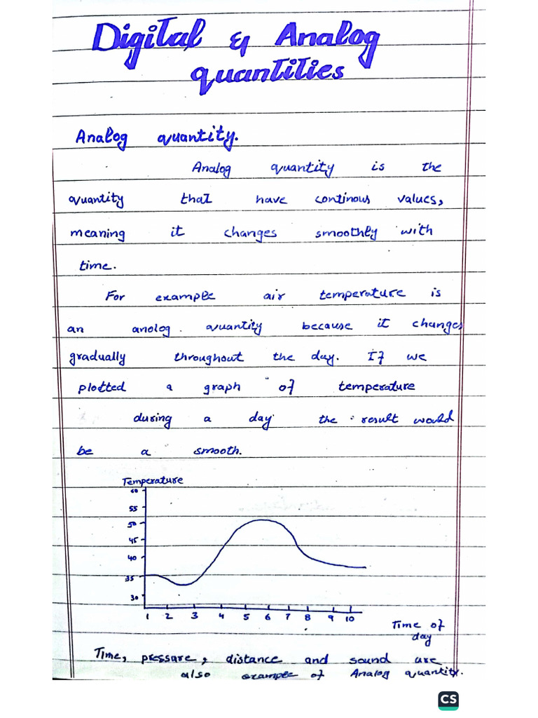 Analog and Digital Quantities | PDF