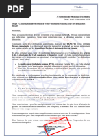 Lettre Recommandée Avec Avis de Réception: REF/N° DU DOSSIER: DM91 ...