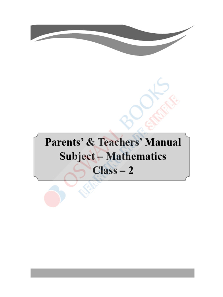 Mathsmatics Class 2 Solution | PDF | Shape | Measurement