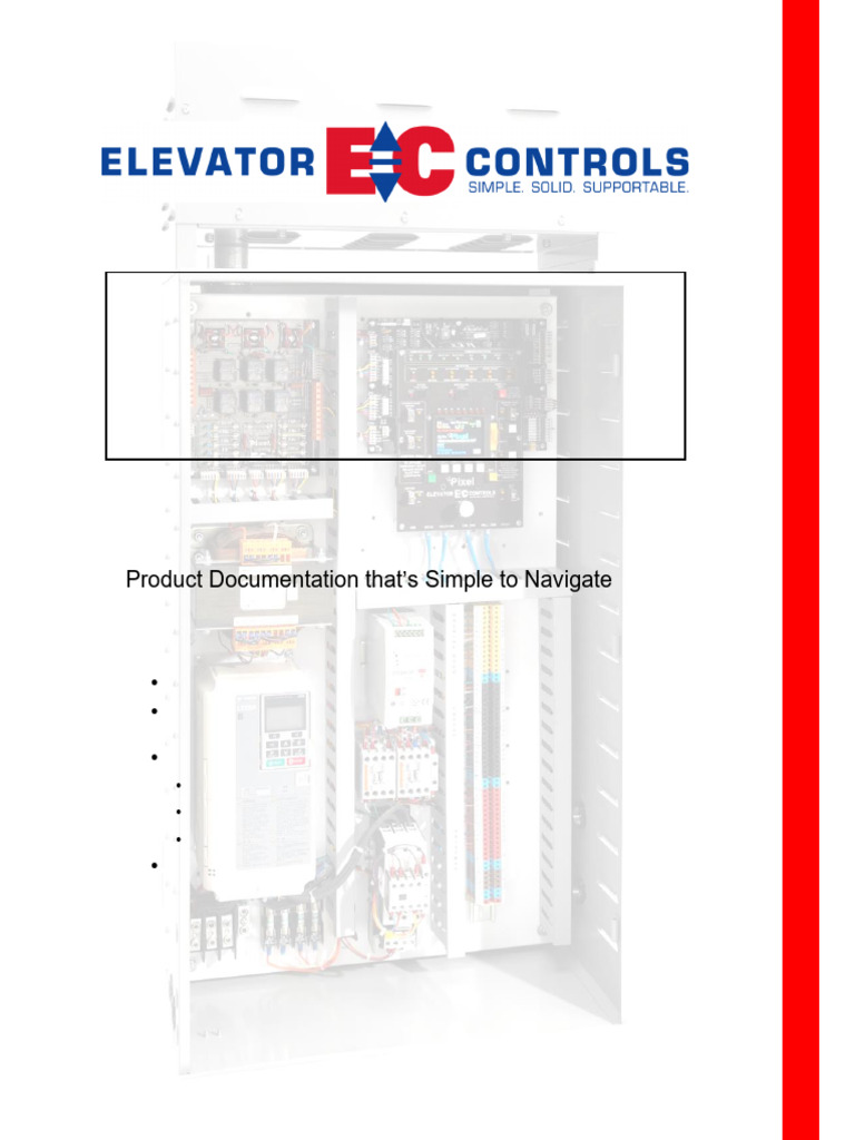 Pixel-Traction-Installation-and-Adjustment-V02 | PDF | Elevator | Power Supply