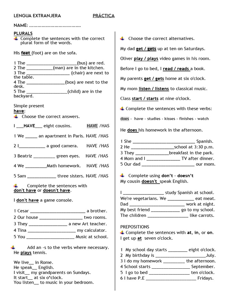 grammar practice | PDF | English Language | Linguistic Morphology