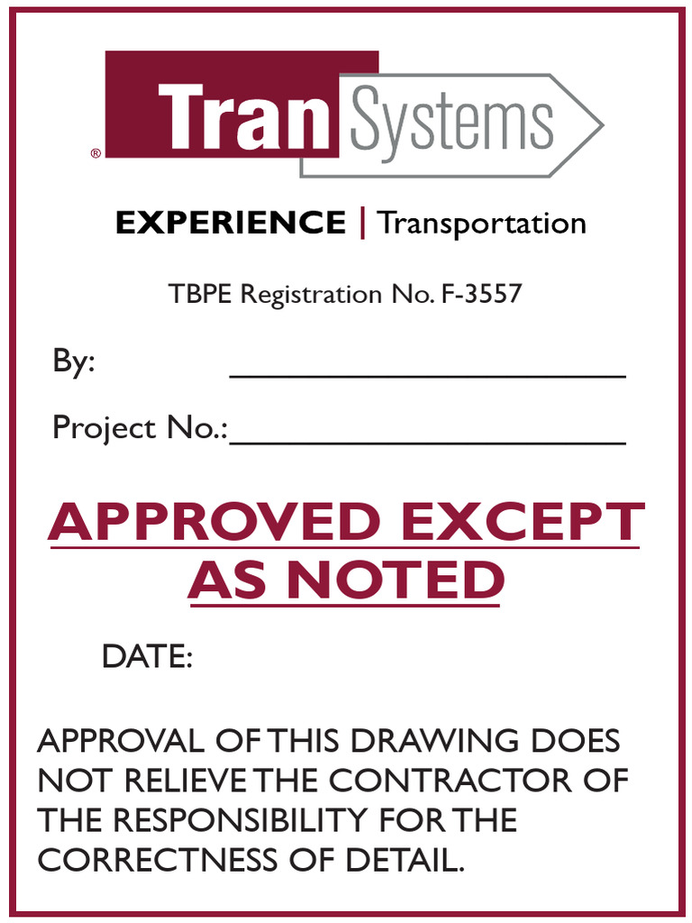 TxDOT Shop Drawing Stamp - AX | PDF