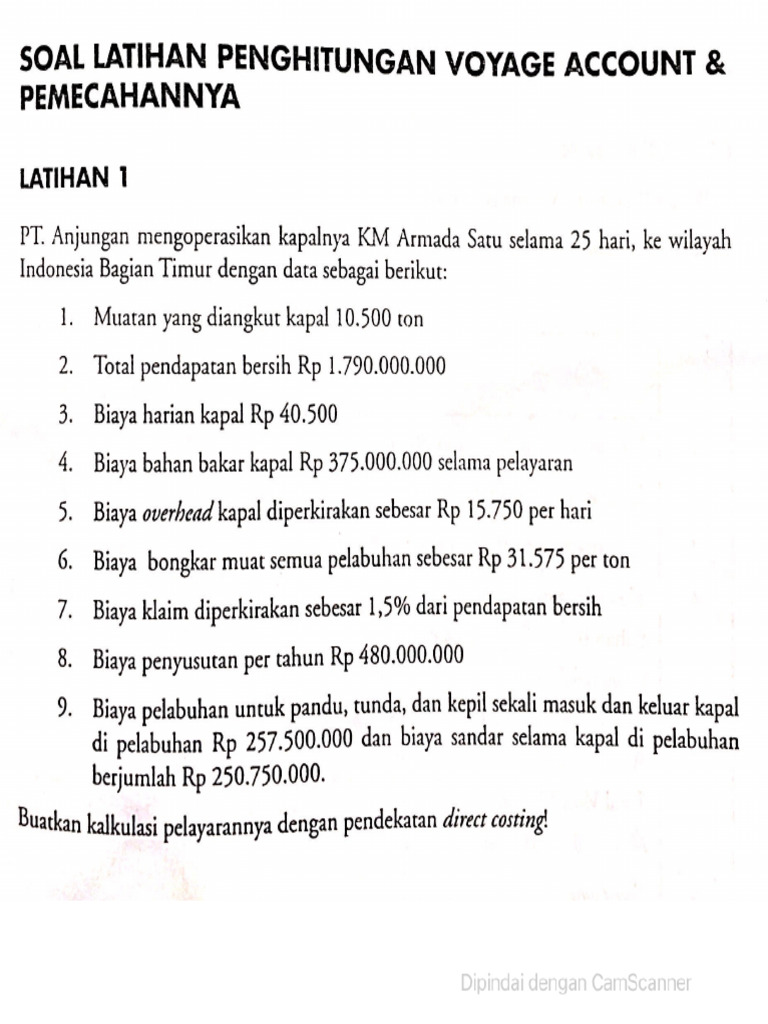 Voyage Account | PDF