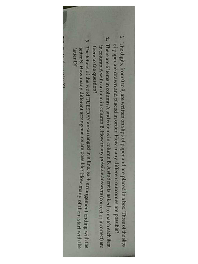 Class XI CH 7 Extra Questions | PDF