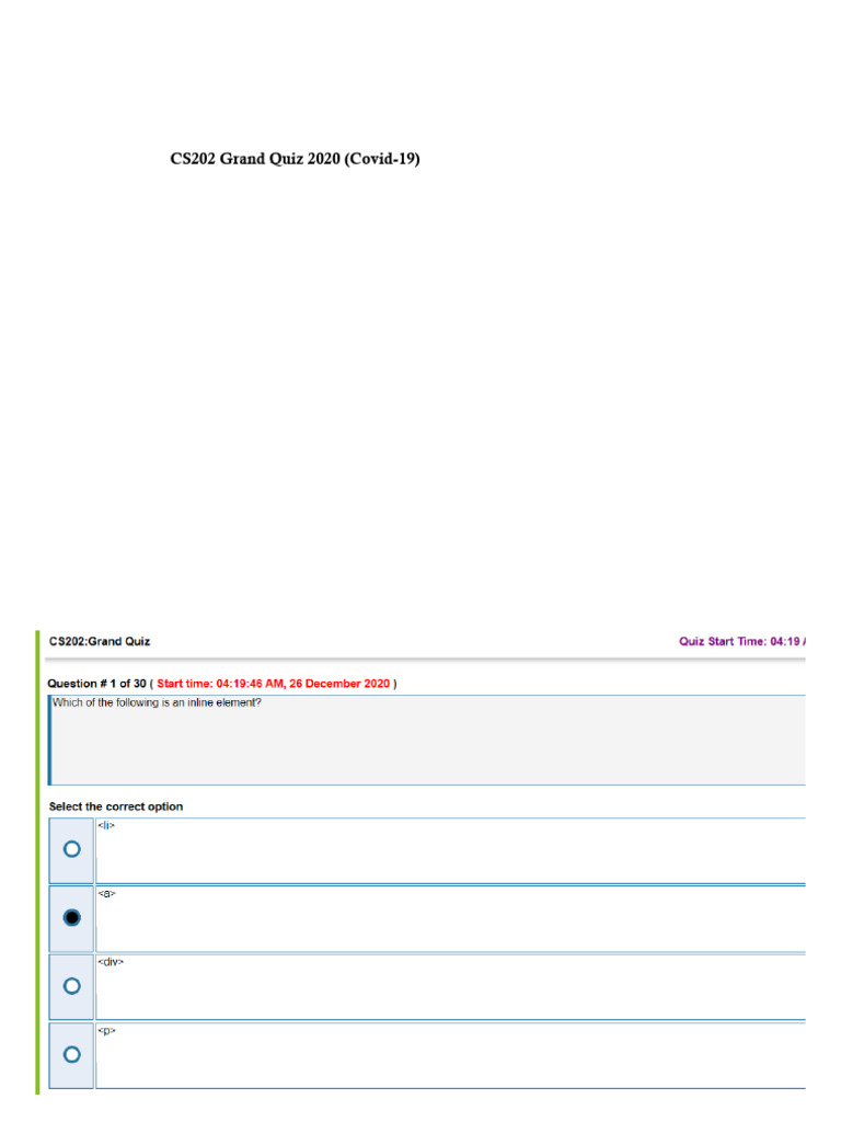 CS202-Solved-GQ2020-20231005 | PDF