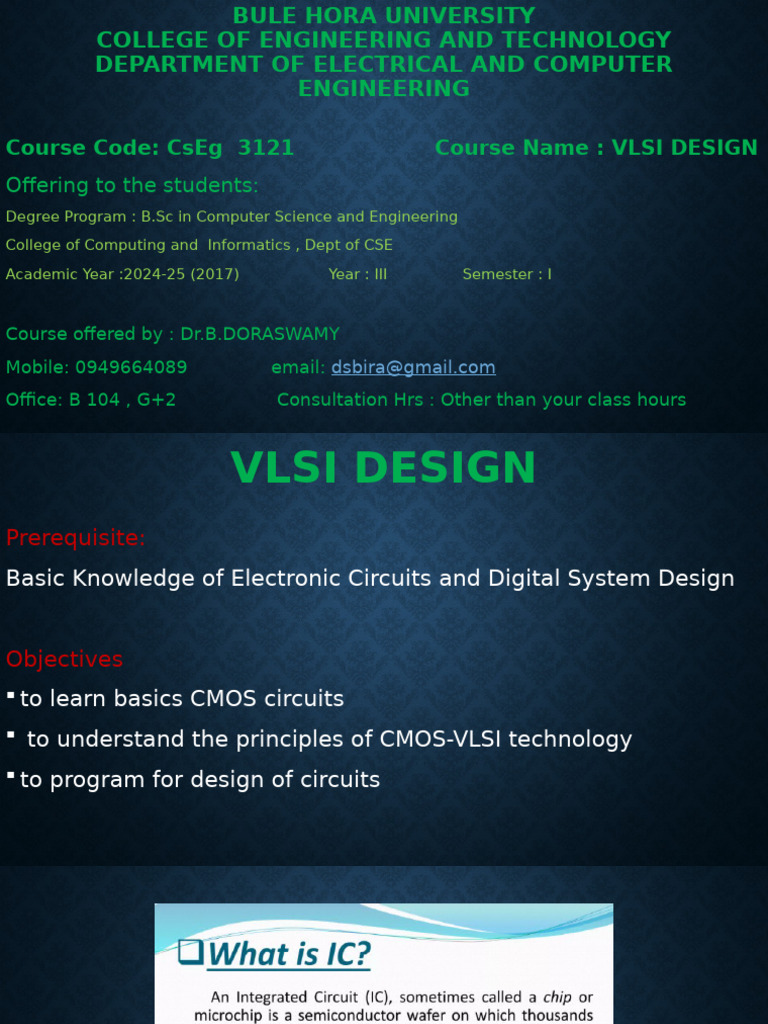 VLSI-PPT (1) | PDF | Mosfet | Cmos