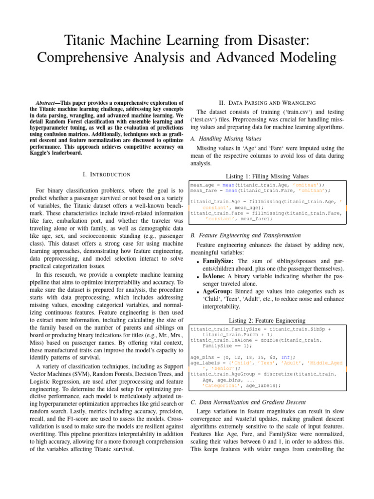 Titanic (4) | PDF | Machine Learning | Cross Validation (Statistics)