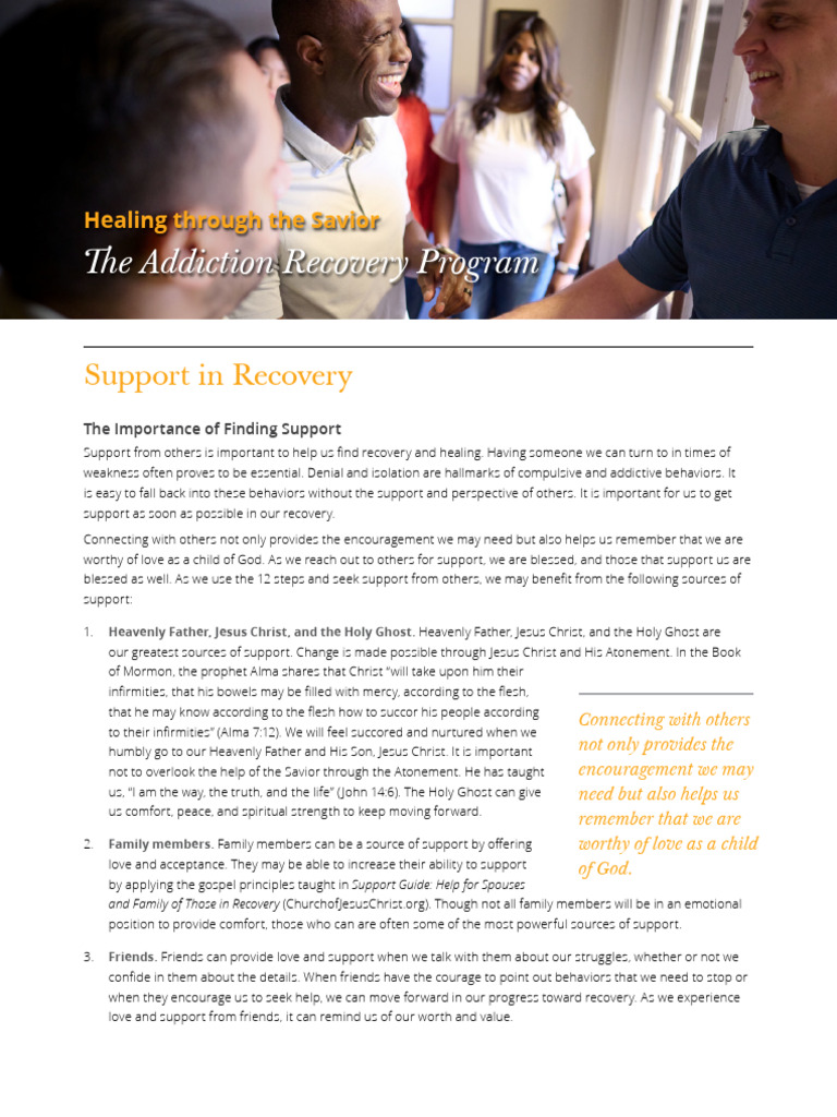 Handout Choosing a Sponsor | PDF | Jesus | Twelve Step Program