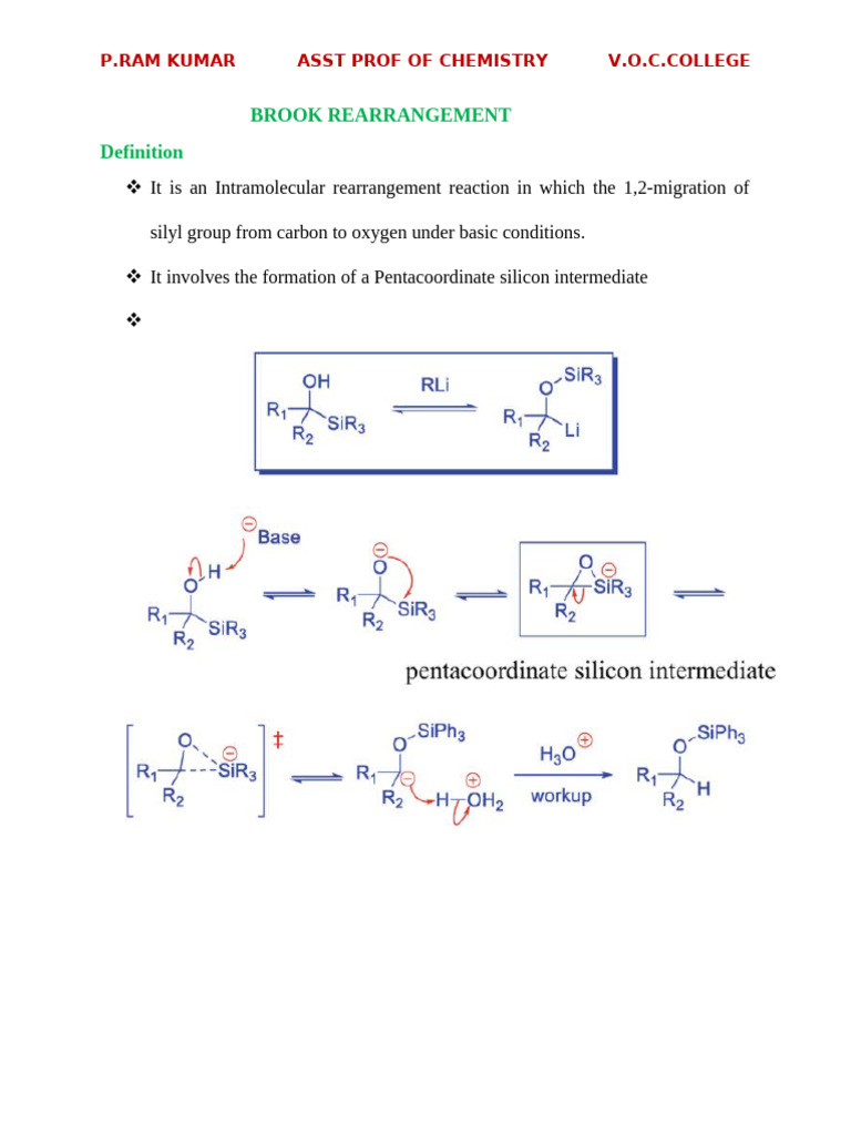 BROOK REARRANGEMENT | PDF