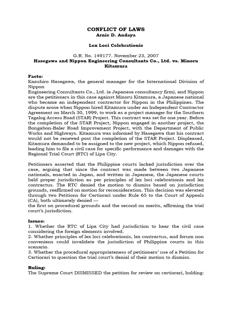 Lex Loci Celebrationis-Hasegawa and Nippon Engineering Consultants Co ...