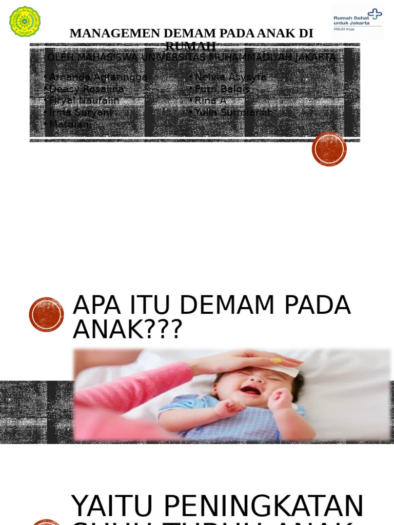 Lembar Balik MANAGEMEN DEMAM PADA ANAK DI RUMAH | PDF