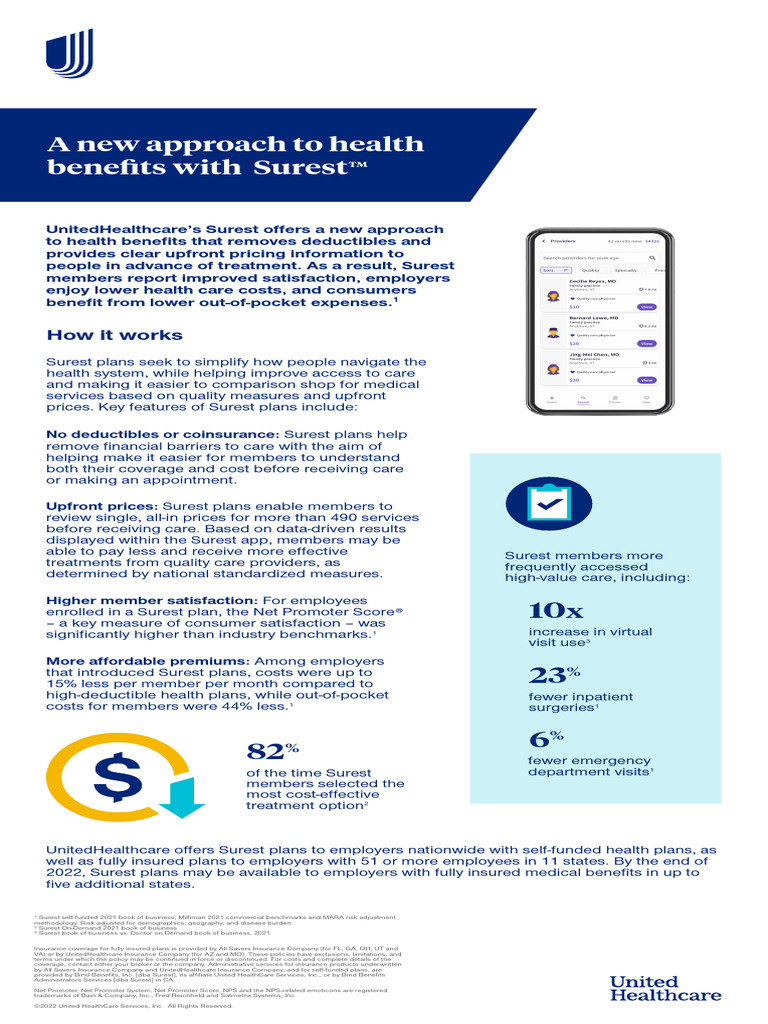 UHC-Surest - Promotional Infographic - 08-11-2022 | PDF | Health Care ...