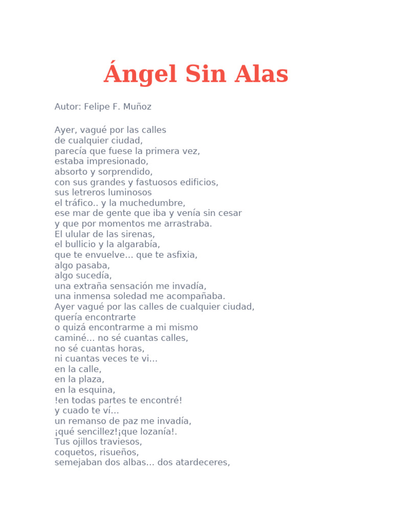 Ángel Sin Alas | PDF