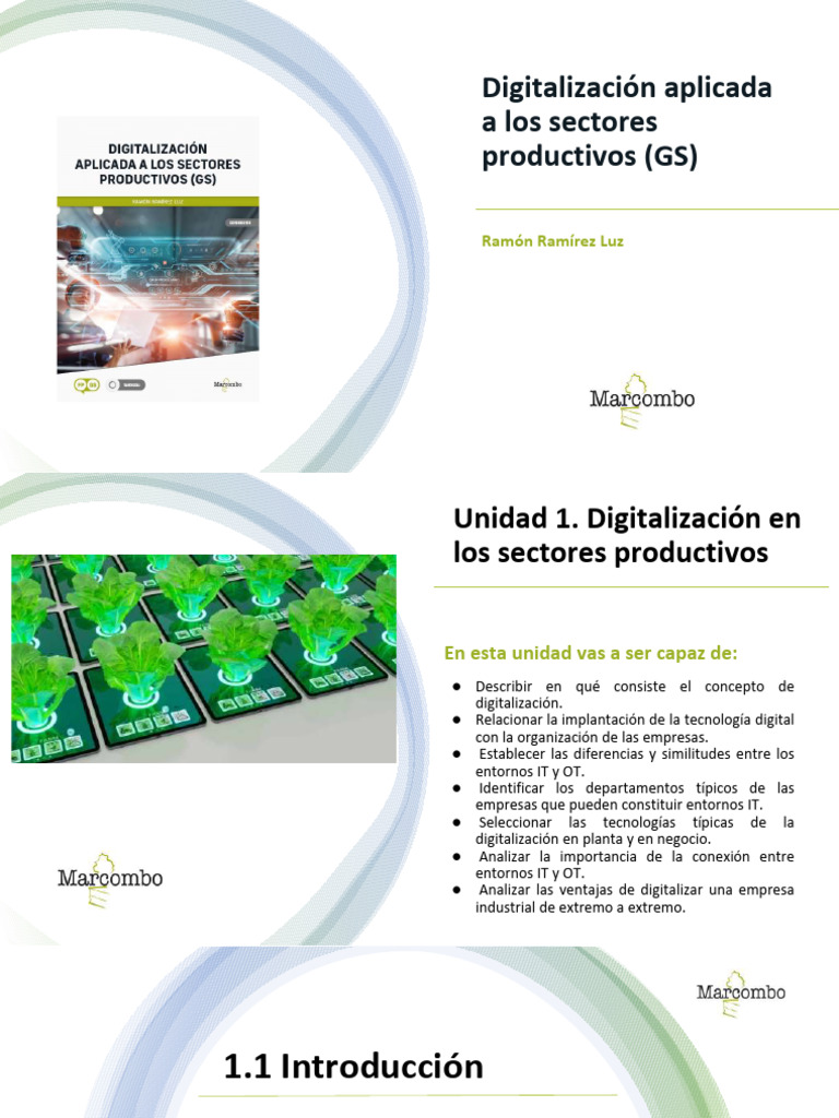 Presentaciones Unidad 1. Digitalización en Los Sectores Productivos ...