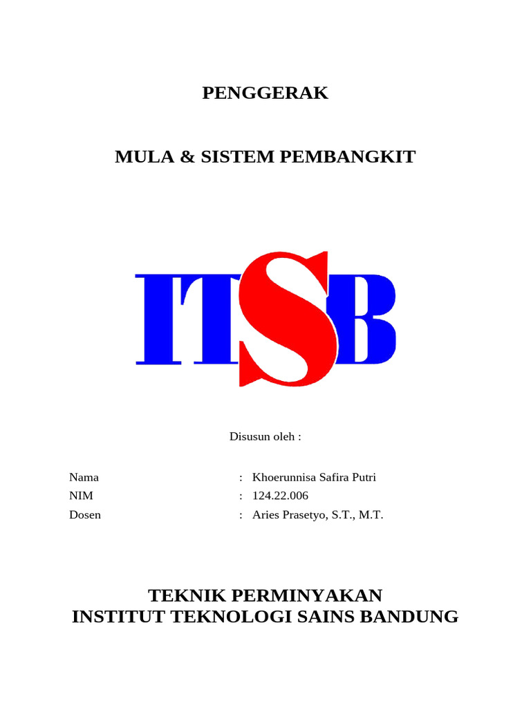 Makalah Penggerakmula & Sistem Pembangkit | PDF