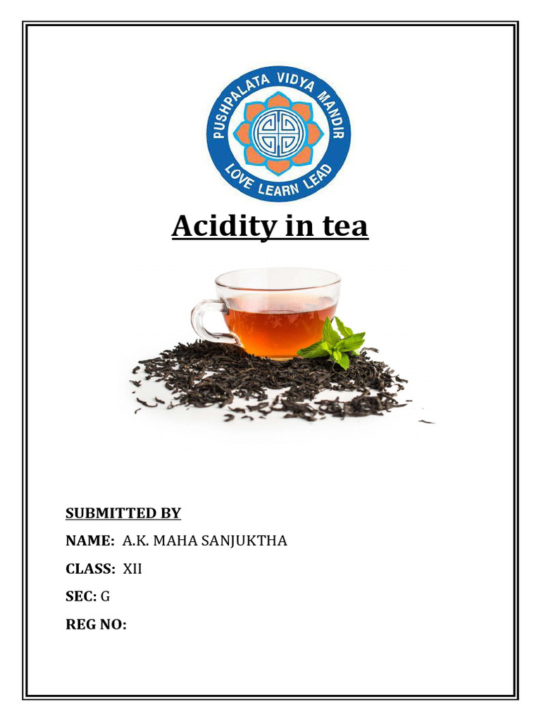 Understanding Acidity in Tea | PDF