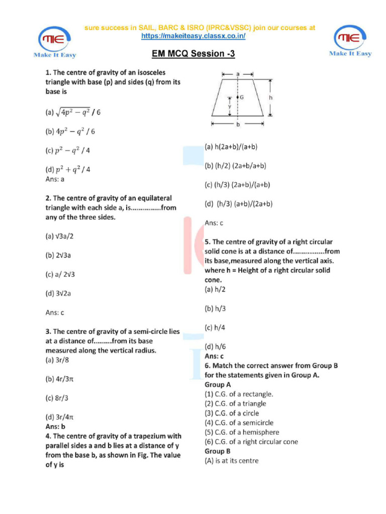 510 MCQ Basic Level Mechanics MCQ Basic Level Mechanics | PDF