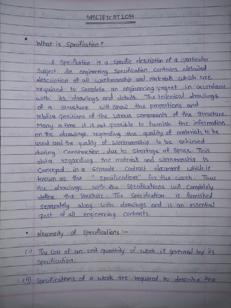 Specification File 1 | PDF