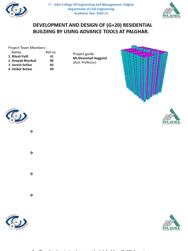 G+20 Residential Building Design in Palghar | PDF | Earthquake Engineering | Beam (Structure)