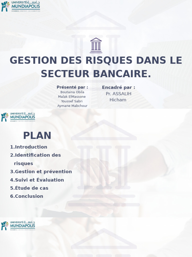 Gestion des Risques Bancaires | PDF | Risque | Risque opérationnel