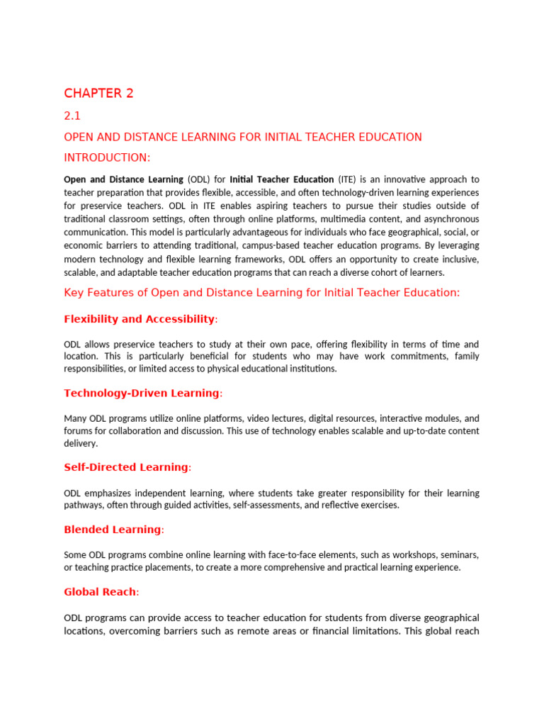 chap 2 | PDF | Distance Education | Educational Technology