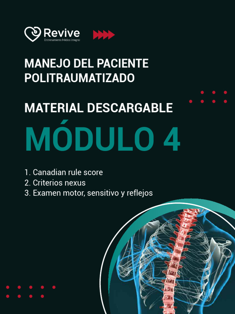 MD MoÌ dulo 4. Trauma cervical y lesioÌ n medular | PDF | Especialidades Medicas | Enfermedades ...