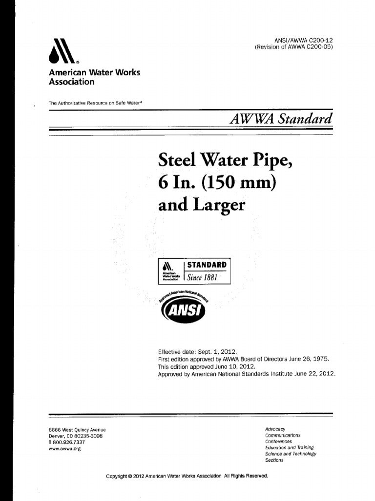 Awwa c200 12 PDF Free | PDF