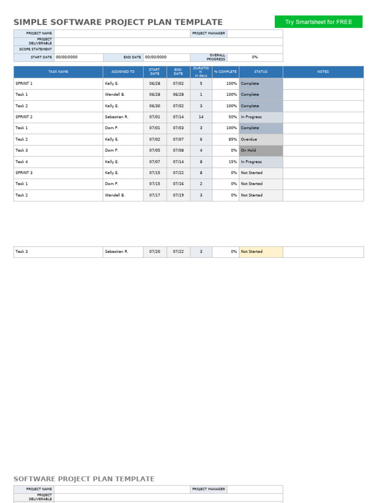 IC Simple Software Project Plan 11633 - WORD | PDF | Computing