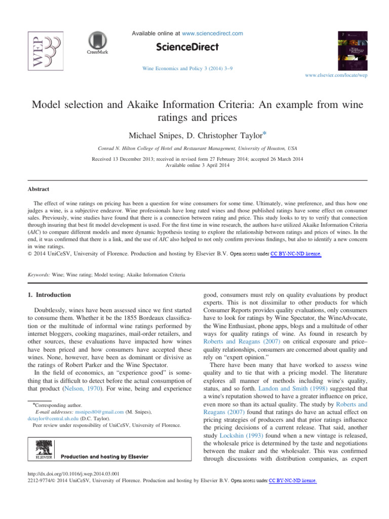 Akaike Information Criteria | PDF | Akaike Information Criterion ...