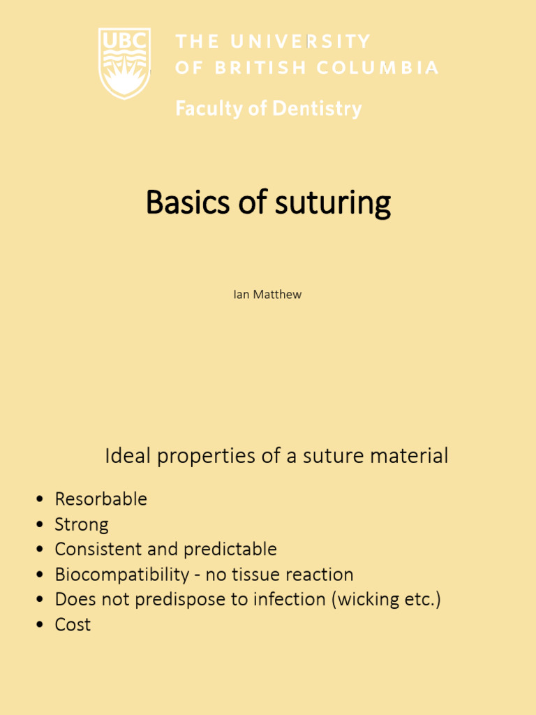 Basics of suturing 2022 | PDF | Surgical Suture | Knot