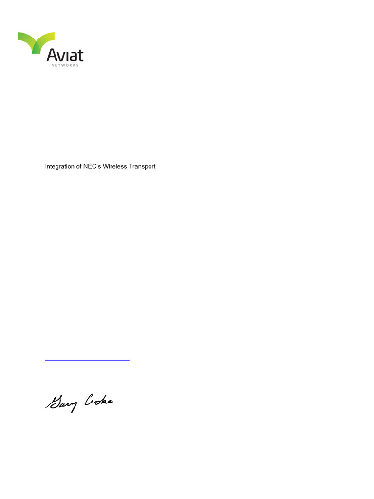 Aviat Letter To NEC Customers - Final 20230526 | PDF | Business | Economies