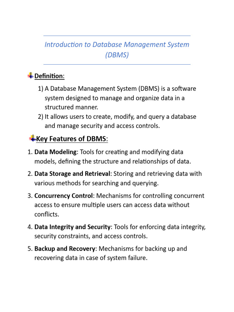 Introduction to Database Management System LEC 1 | PDF | Databases ... Introduction to Database Management System LEC 1 | PDF | Databases ...