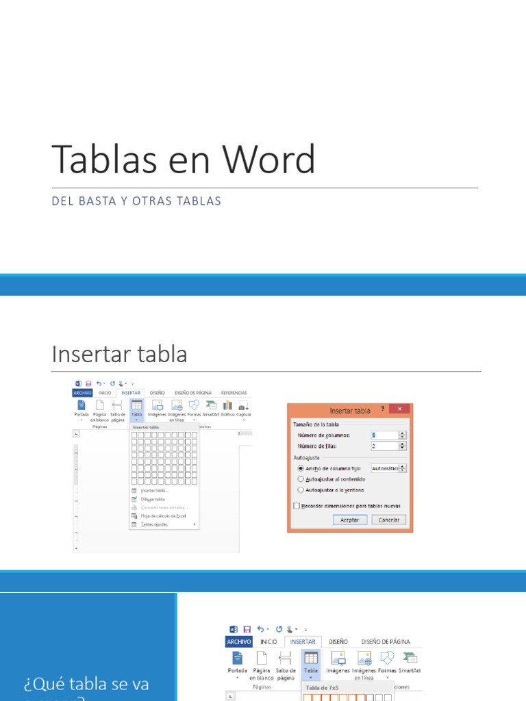 Tablas en Word III | PDF
