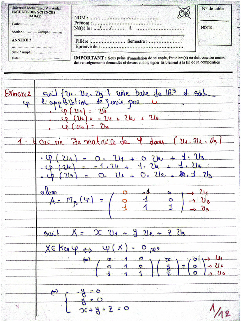 Correction Exercices de Révision | PDF