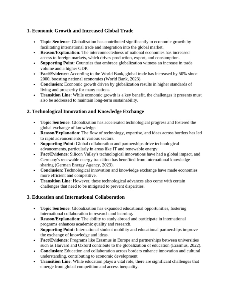 Globalization: Benefits and Challenges | PDF | Globalization ...