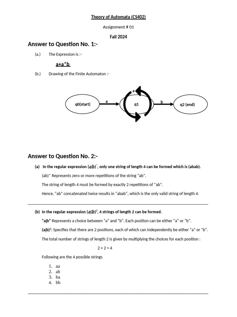 CS402 Assignment No 1 | PDF