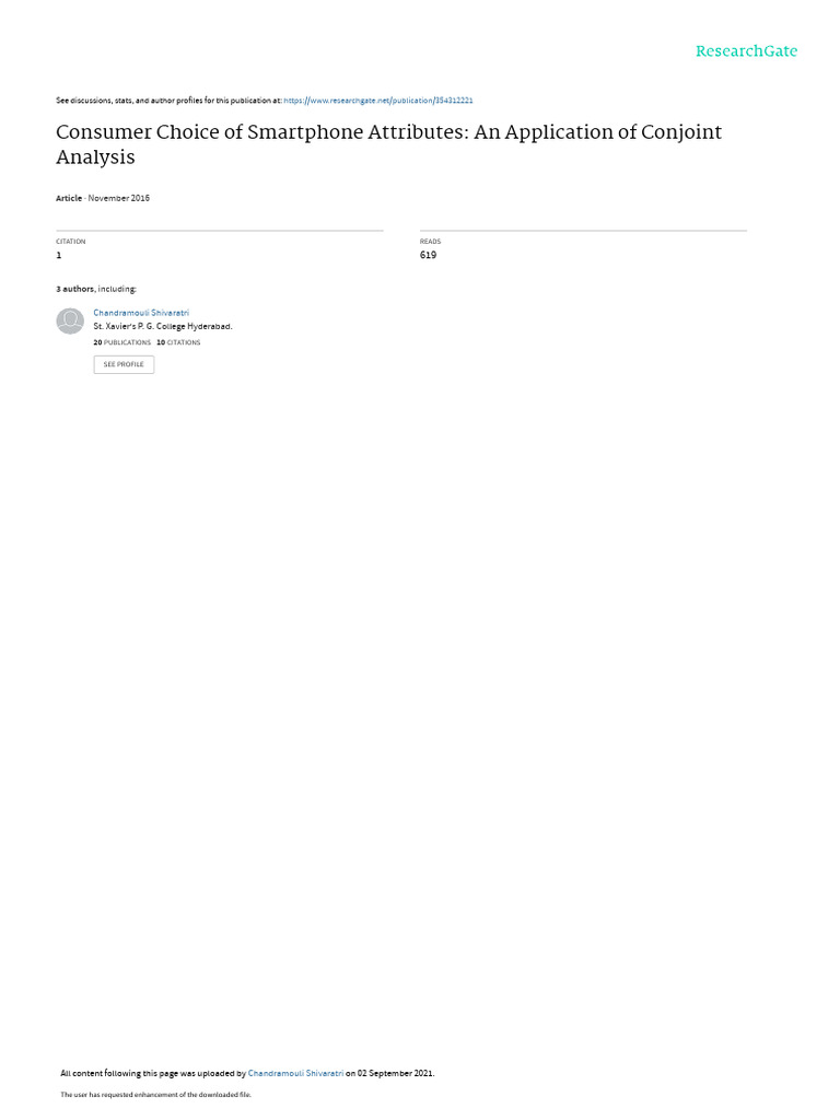 Consumer Choice of Smart Phone Attributes | PDF | Smartphone | Android ...
