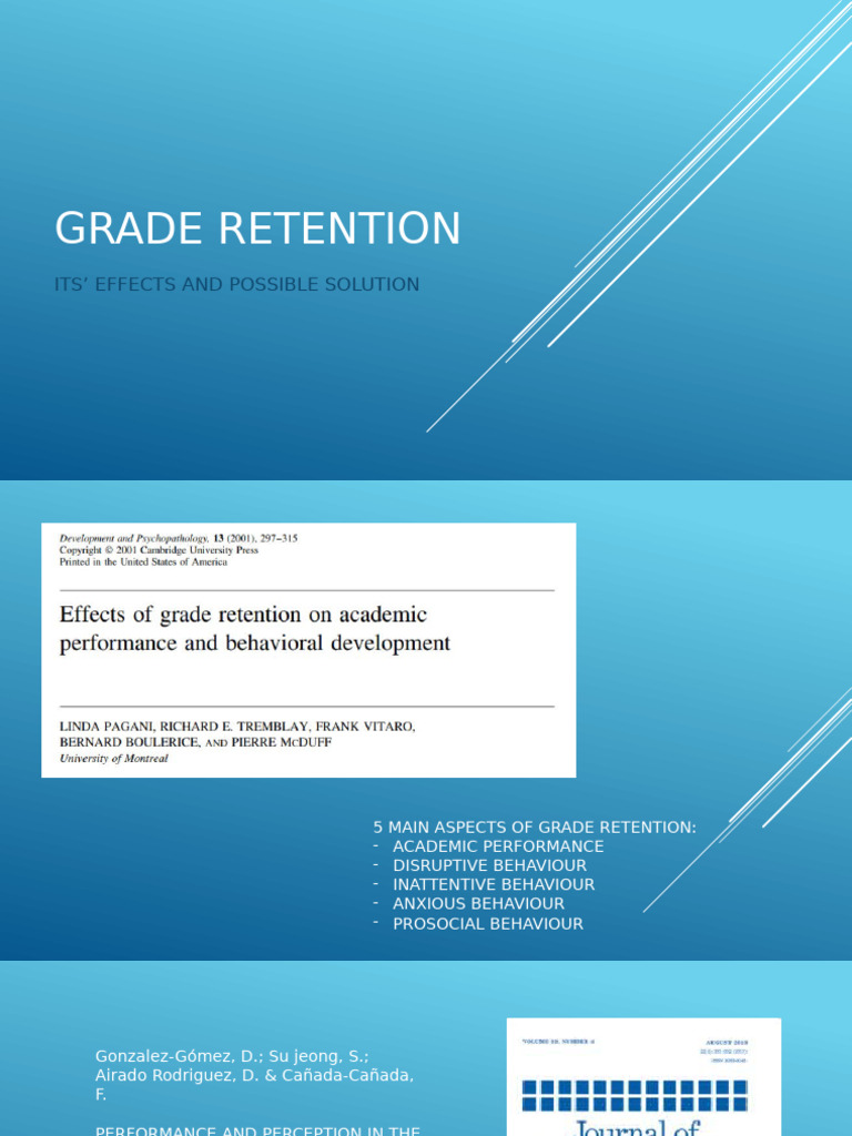 GRADE RETENTION PPT | PDF