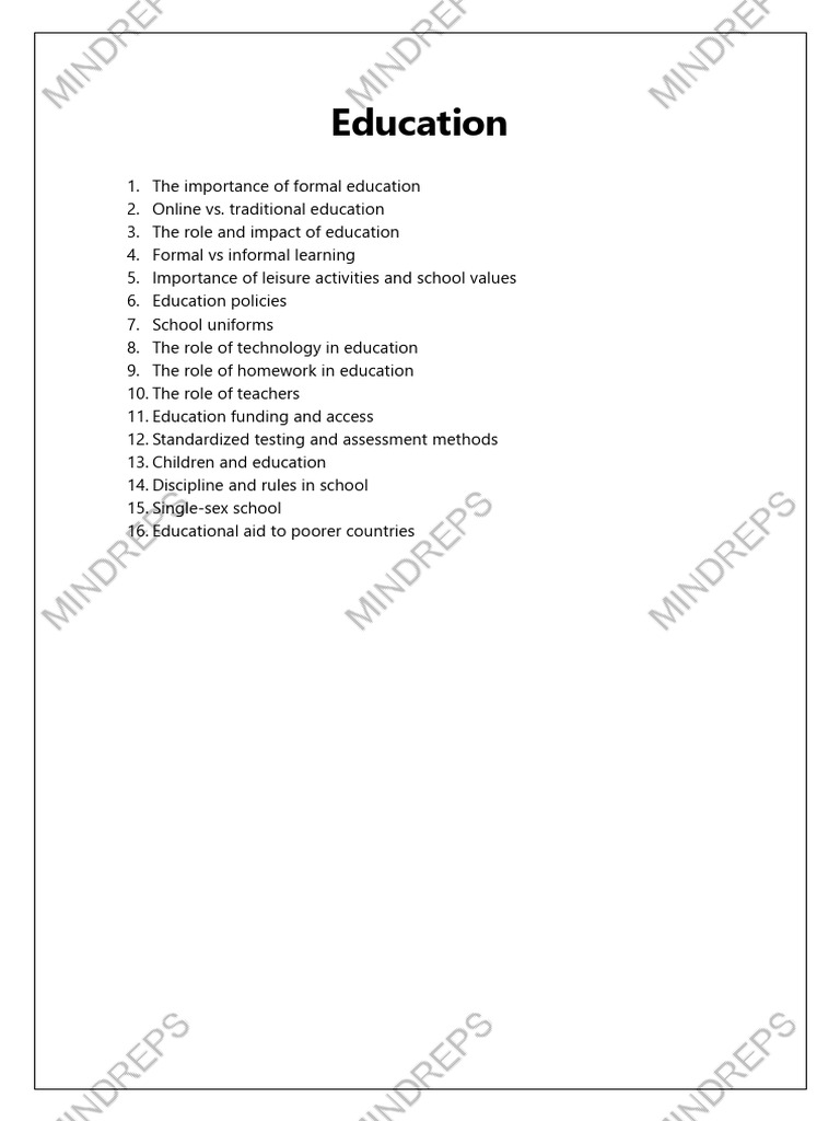 Education Vocabulary - Watermark | PDF | Educational Technology ...